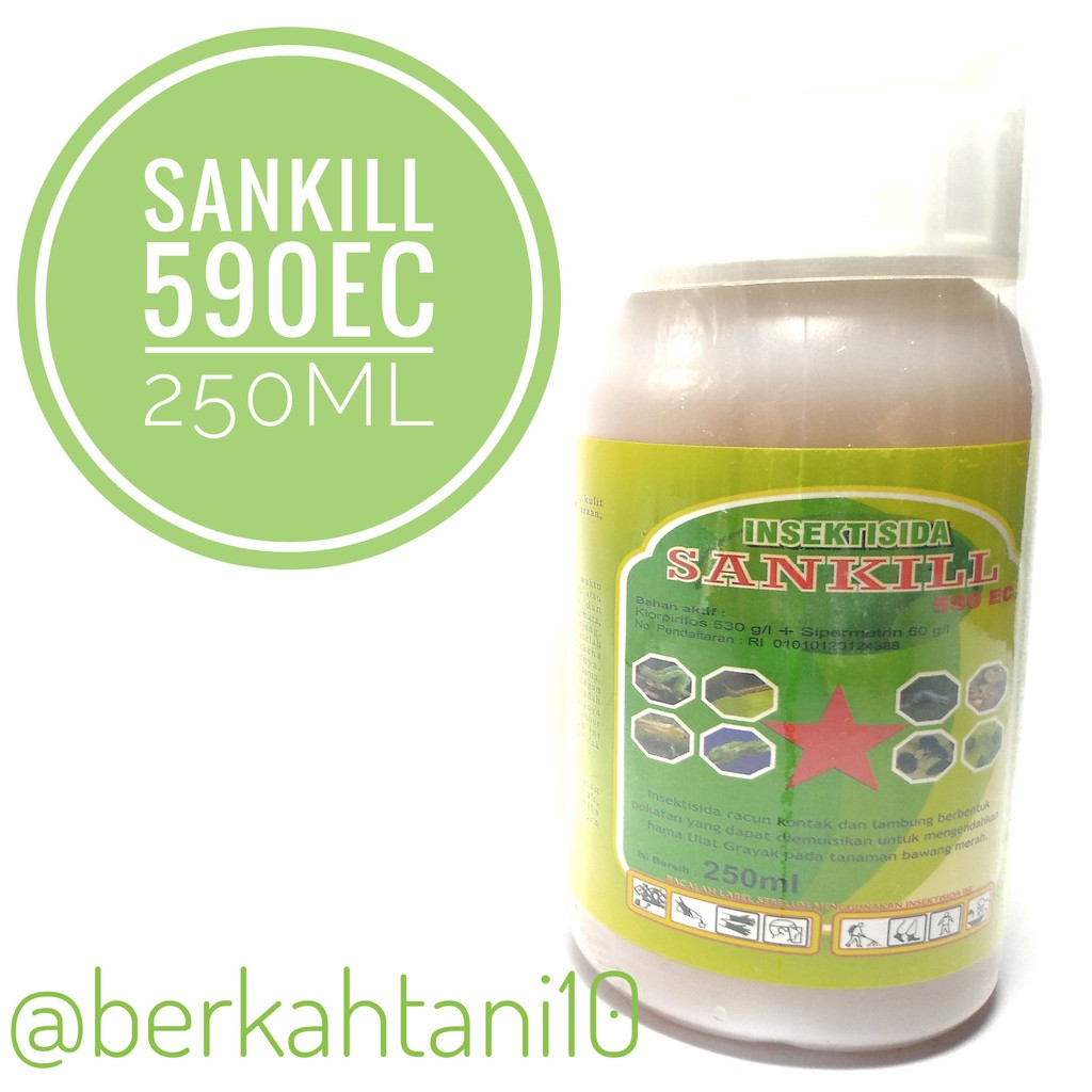 Jual Sankill Sankil 250ml Obat Hama Ulat Grayak dan Pengerek Polong ...