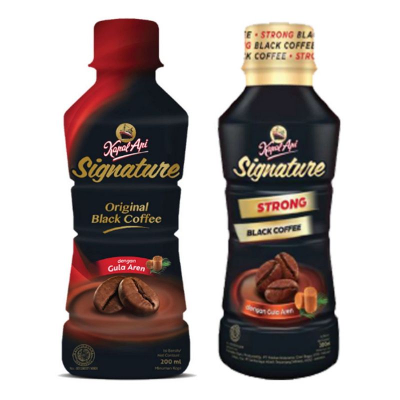 Jual 200ml - Kapal Api Signature Original Strong Black coffee Pet ...