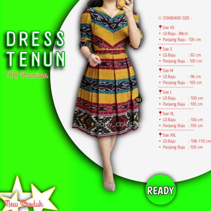 Jual DRESS TENUN JEPARA / DRES TENUN WANITA /DRESS TENUN ETNIK / DRESS TENUN NTT / DRESS TENUN ...