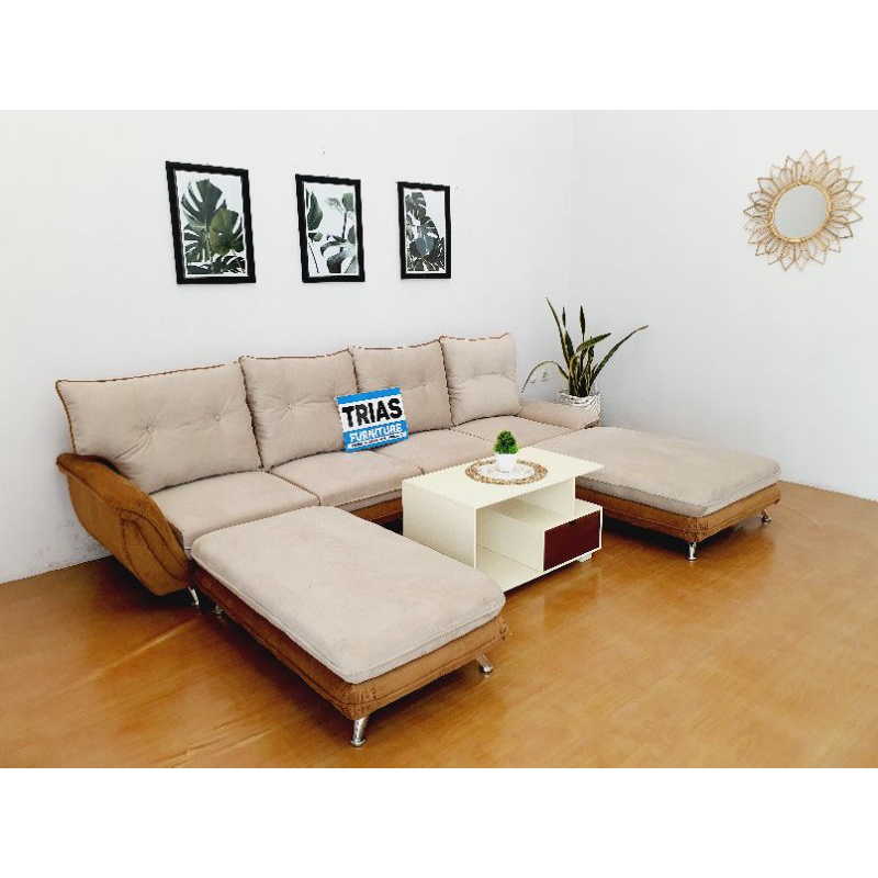 Jual sofa minimalis U shape meja | Shopee Indonesia