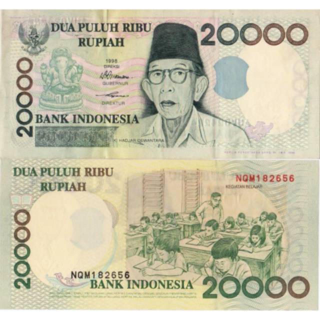 Jual Uang Kuno Rp 20000 Ki Hajar Dewantara Tahun 1998 #Baru | Shopee ...