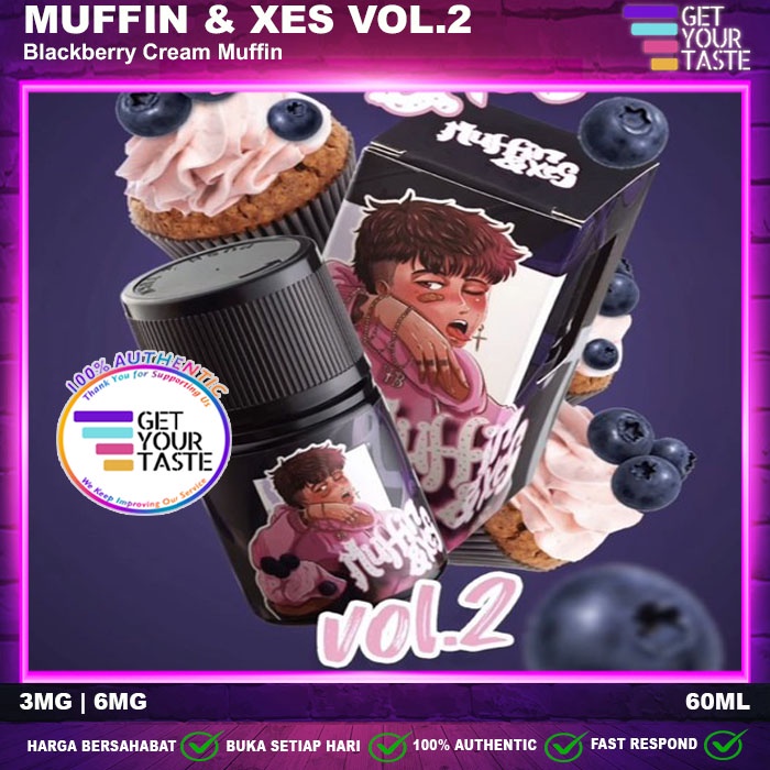 Jual Liquid YB Muffin and Xes V2 Blackberry 60ML by Reza Arap X Ora ...
