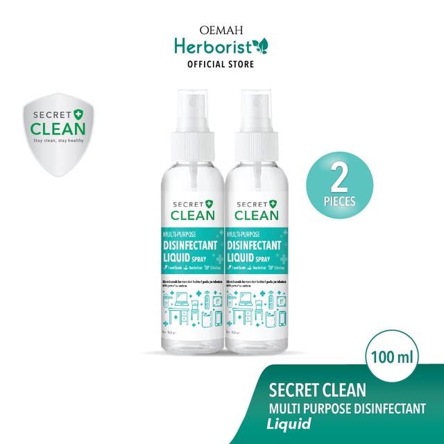 Secret Clean Spray Food Grade Disinfectant Liquid (Cairan Desinfektan ...