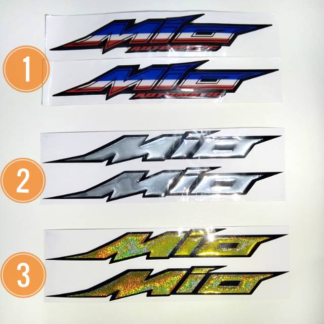 Jual stiker timbul emblem yamaha Mio sepasang isi 2 sticker motor ...
