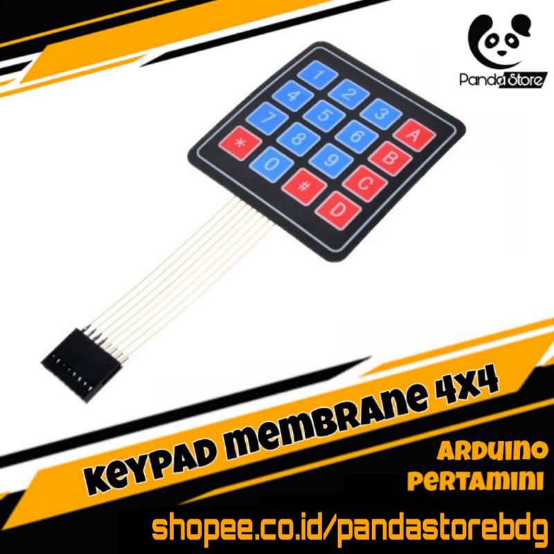 Jual Keypad Membran 4x4 Matrix Arduino 4 X 4 Input Keypad Pertamini Pom