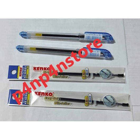 Jual Refill Gel Pen Easy Gel KENKO (BIRU/BLUE) 0,5mm | Shopee Indonesia