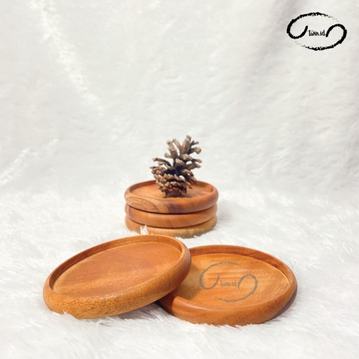 Jual Coaster Kayu | Tatakan Gelas Kayu | Wooden Coaster Handicraft ...