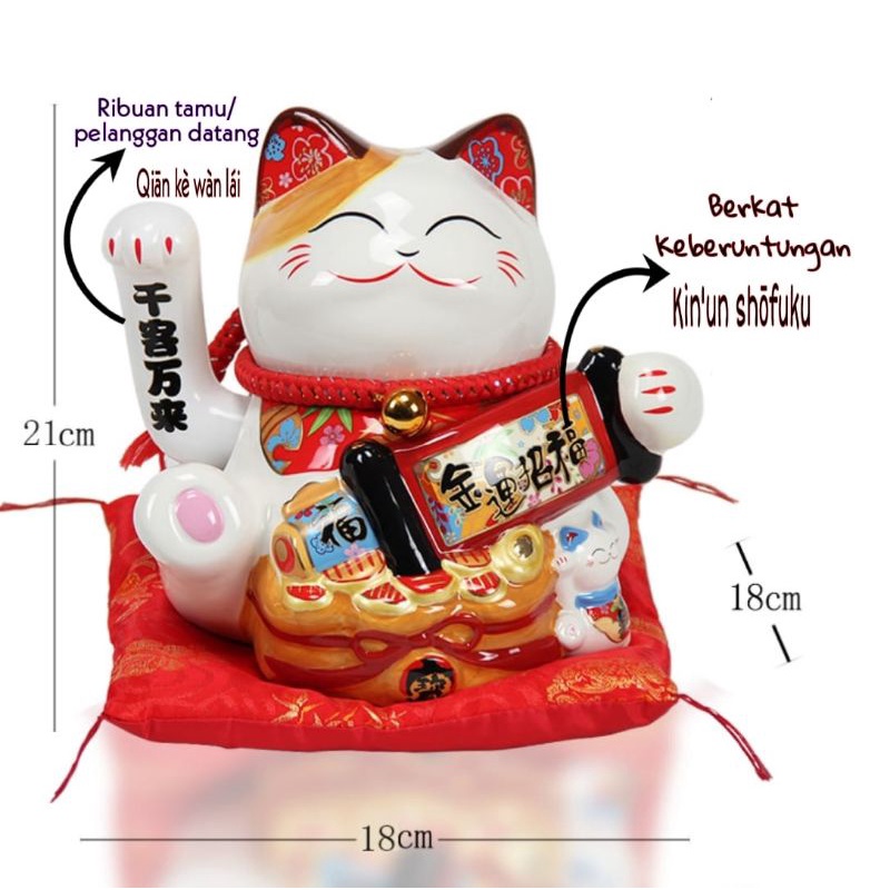 Jual Kucing manekineko keramik / kucing hoki /Kucing lai2 Indonesia ...