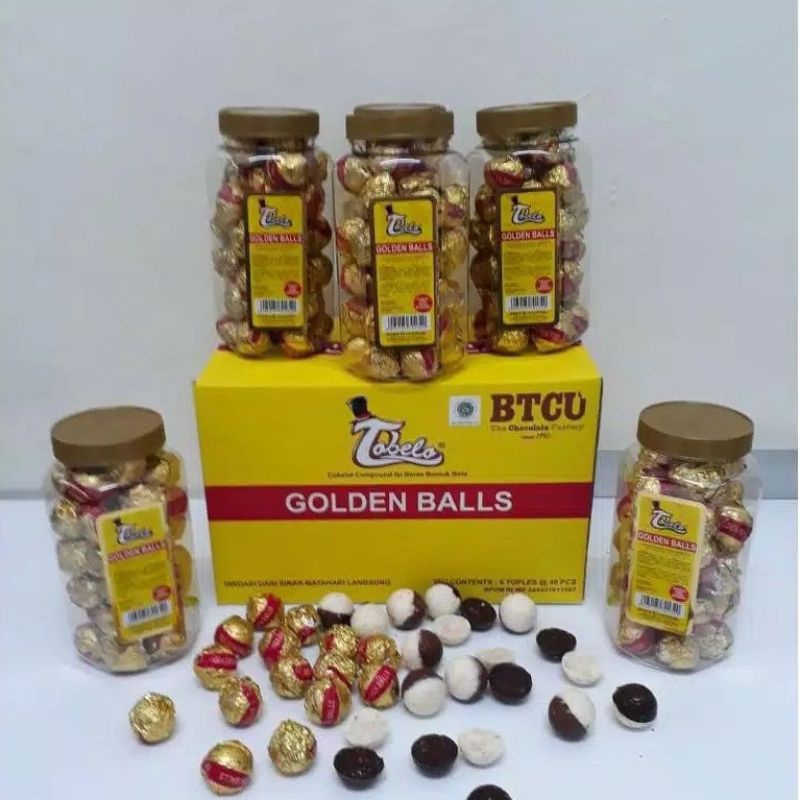 Jual golden ball tobelo coklat 1 toples isi 45 pcs | Shopee Indonesia