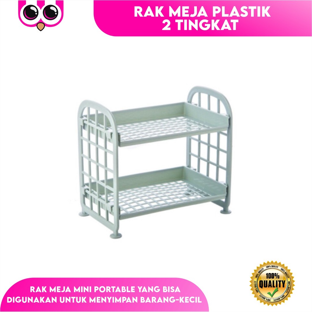 Jual RAK MEJA PLASTIK 2 TINGKAT / RAK SUSUN SERBAGUNA / RAK MEJA ...