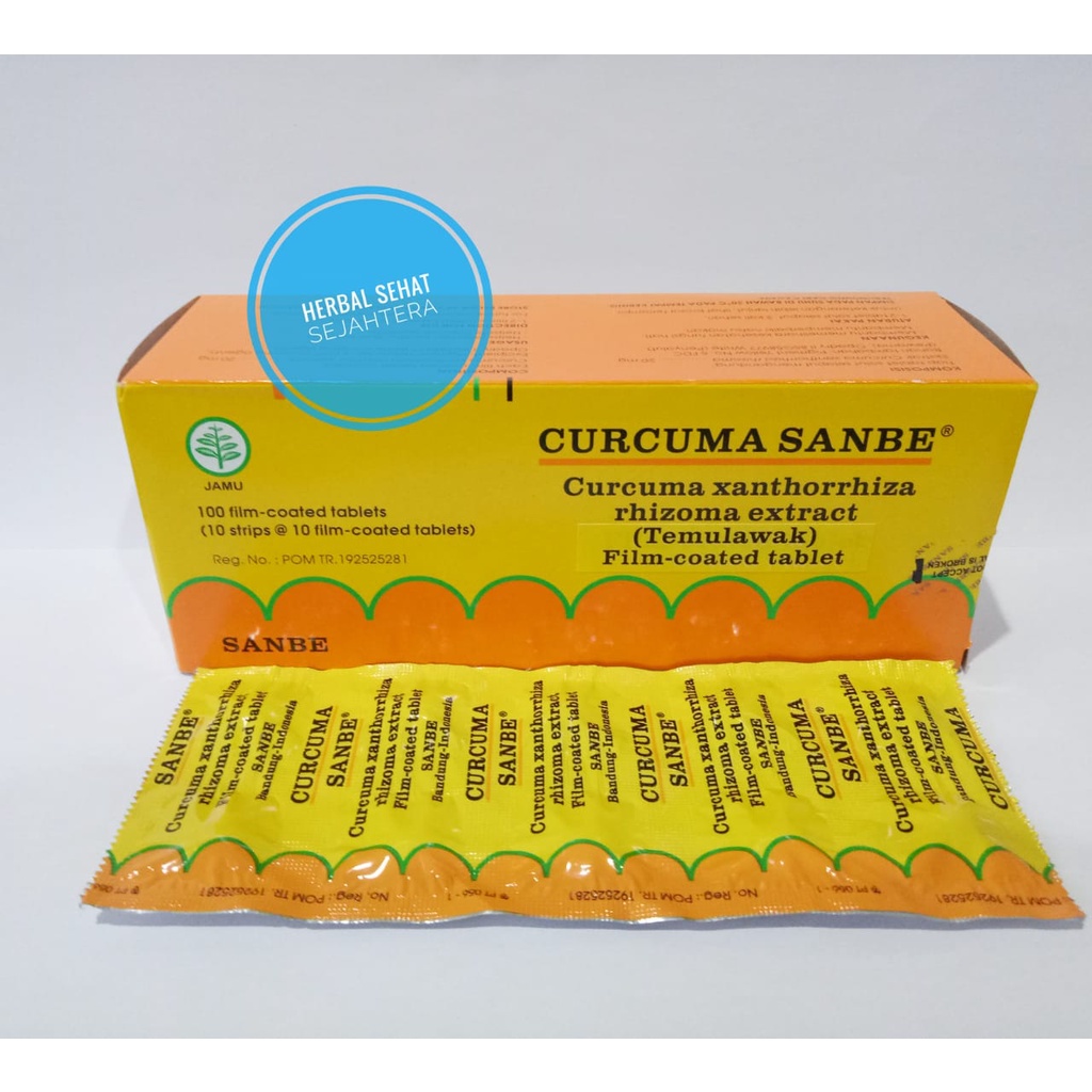 Jual CURCUMA SANBE Curcuma Sanbe curcuma sanbe Per strip / Ekstrak ...