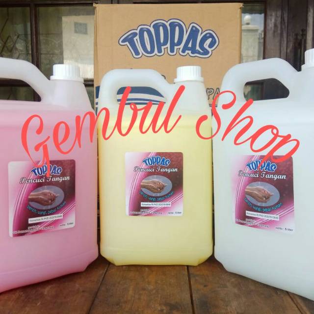 Jual Sabun cuci tangan Hand soap 5 Liter Toppas | Shopee Indonesia