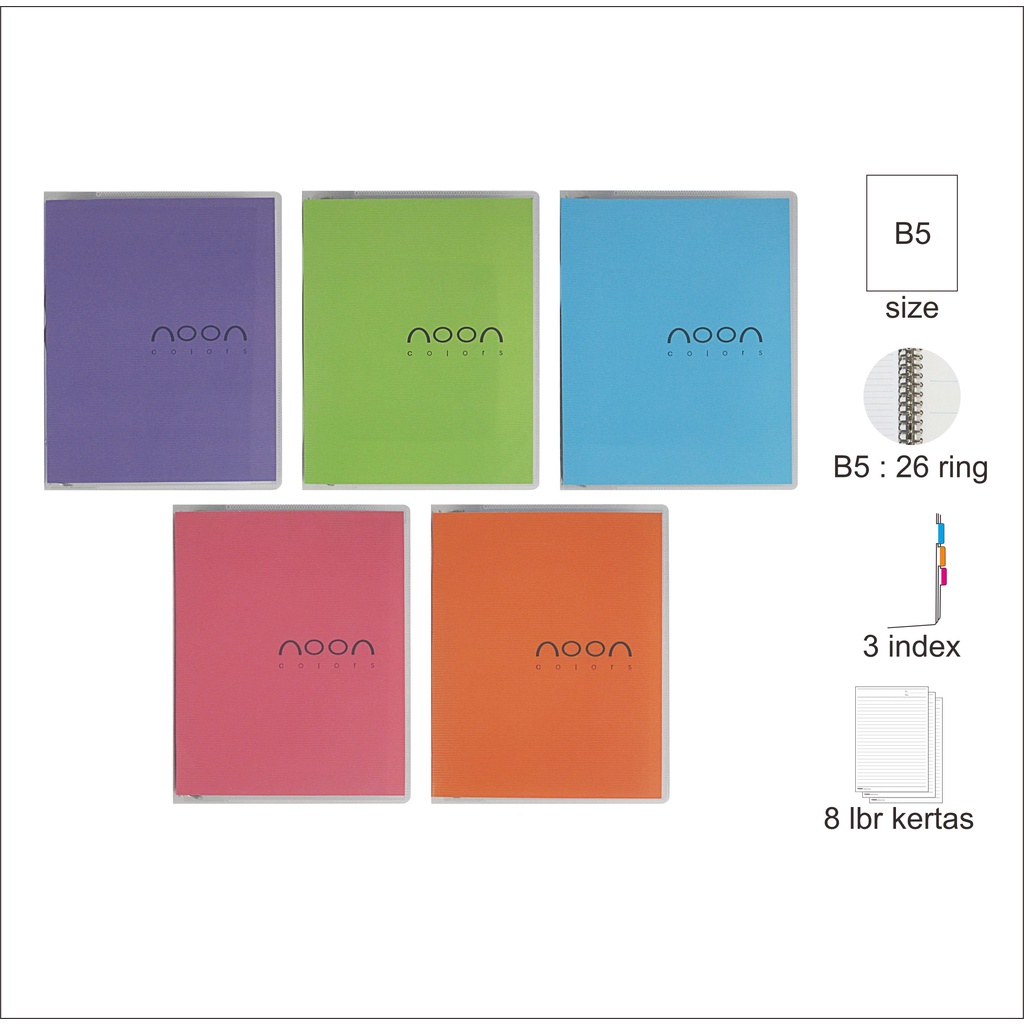 Jual File Binder Besi / Binder File / Binder Note / Buku Catatan Binder ...