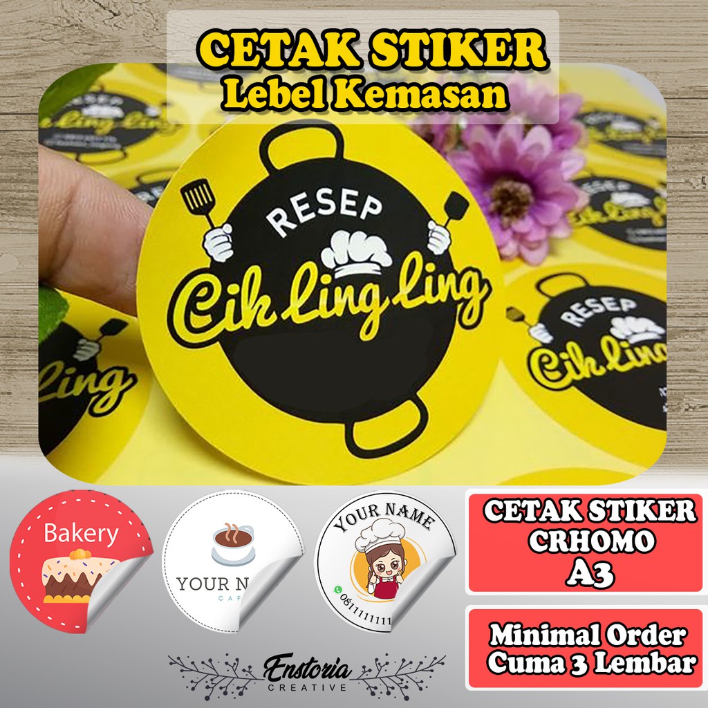 Jual Cetak Stiker Lebel Makanan / Lebel Kemasan Cetak Stiker Free ... Jual Cetak Stiker Lebel Makanan / Lebel Kemasan Cetak Stiker Free ...
