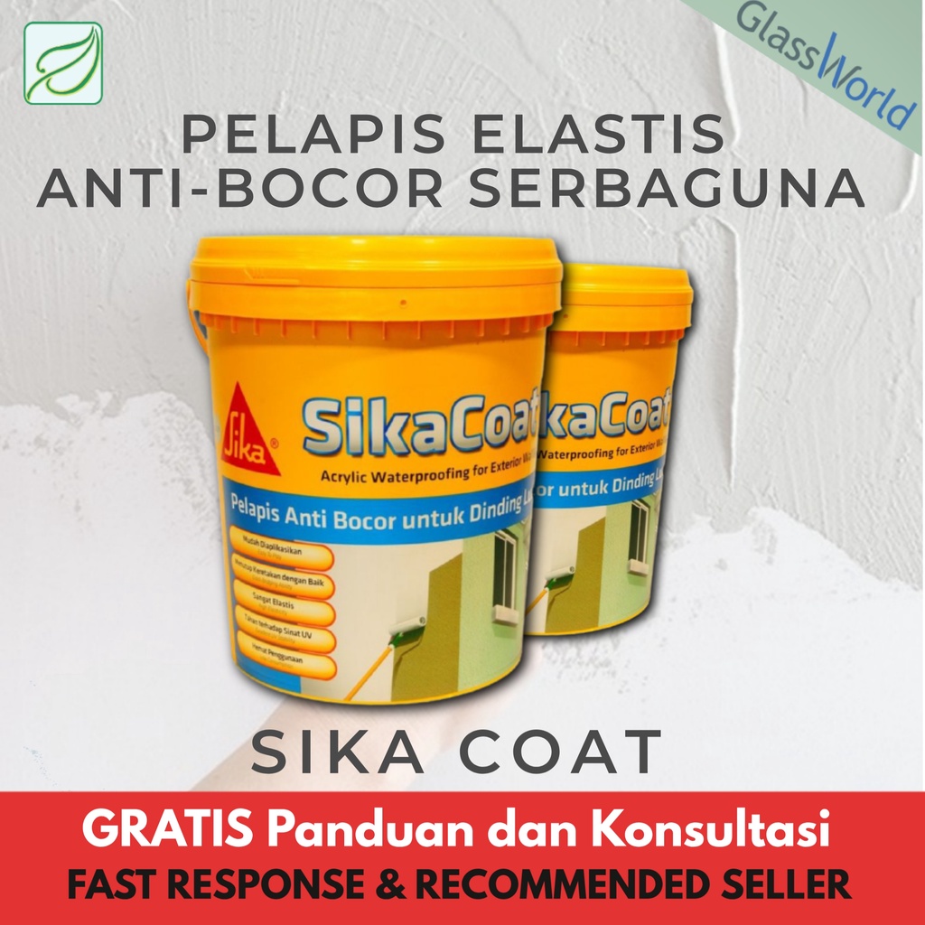 Jual SikaCoat Sika coat 4 kg waterproofing cat pelapis anti bocor ...