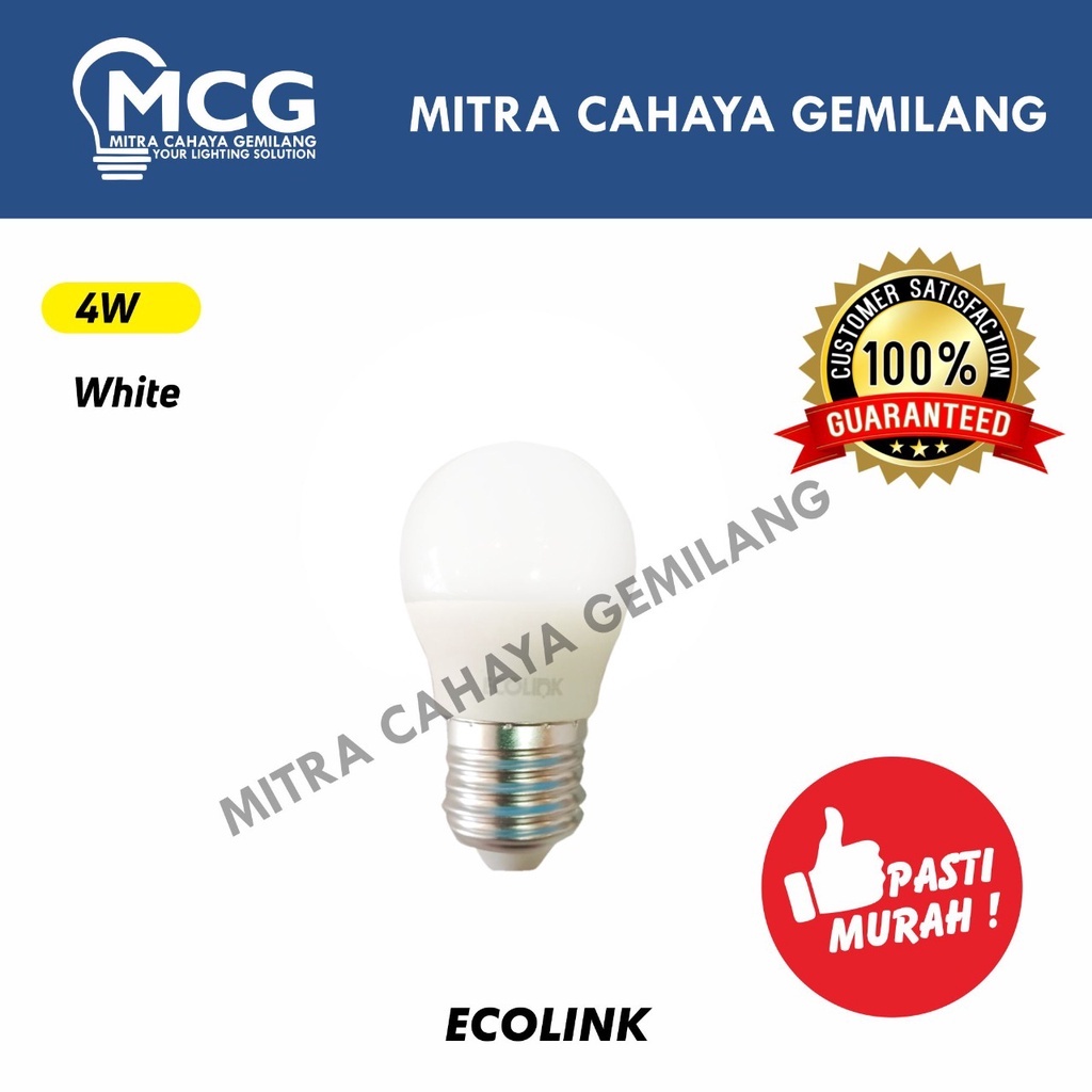 Jual Lampu LED Mini bulb Ecolink Bohlam Bulb 4 Watt Putih (4W 4W 4Watt ...