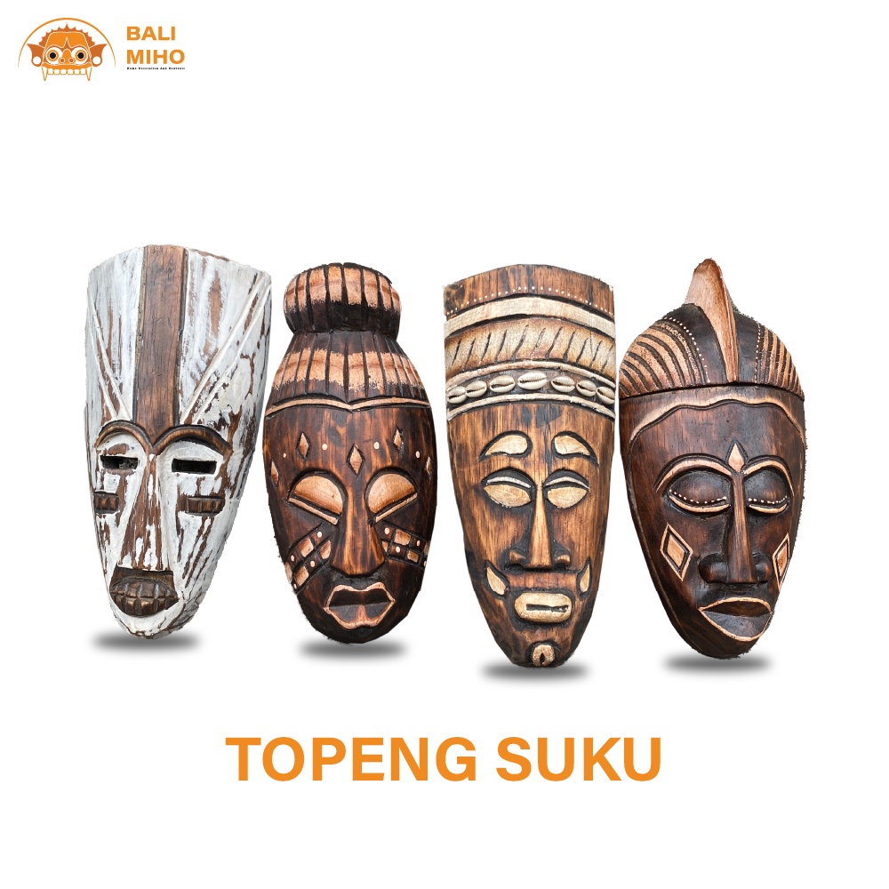 Jual Patung Topeng Suku Asmat Mini 20 cm - Topeng Kayu Dekorasi Dinding ...