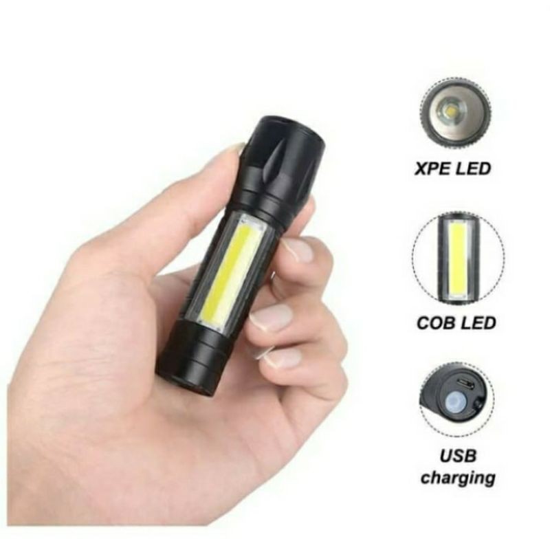 Jual SENTER SWAT MINI ZOOM SENTER POLICE LED U3 SUPER TERANG | Shopee Indonesia