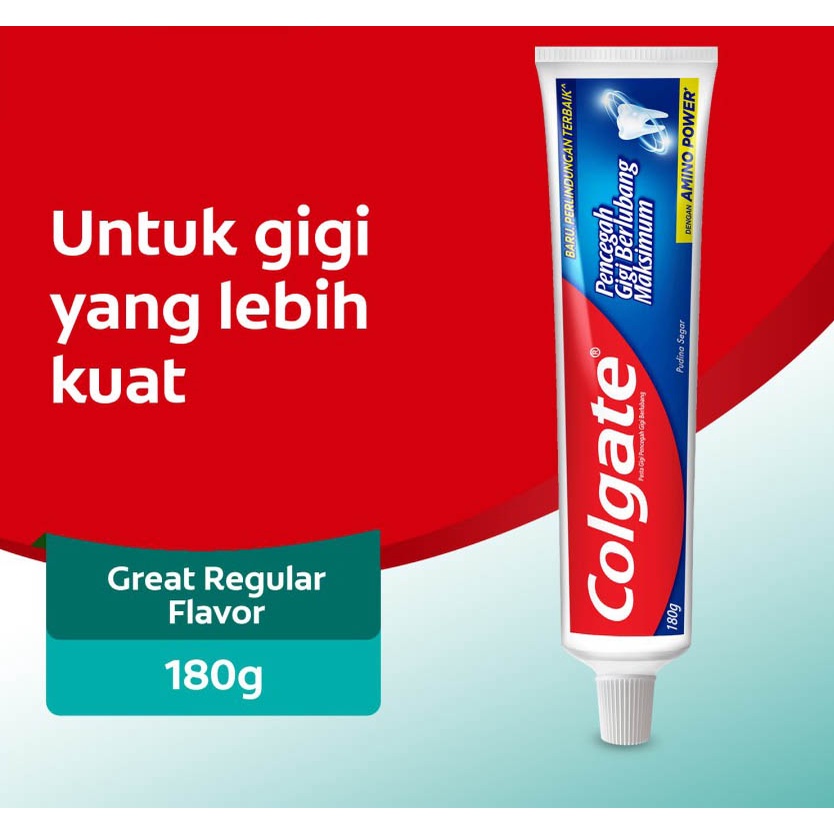 Jual Colgate Pasta Gigi Great Regular Flavor 180gr | Shopee Indonesia