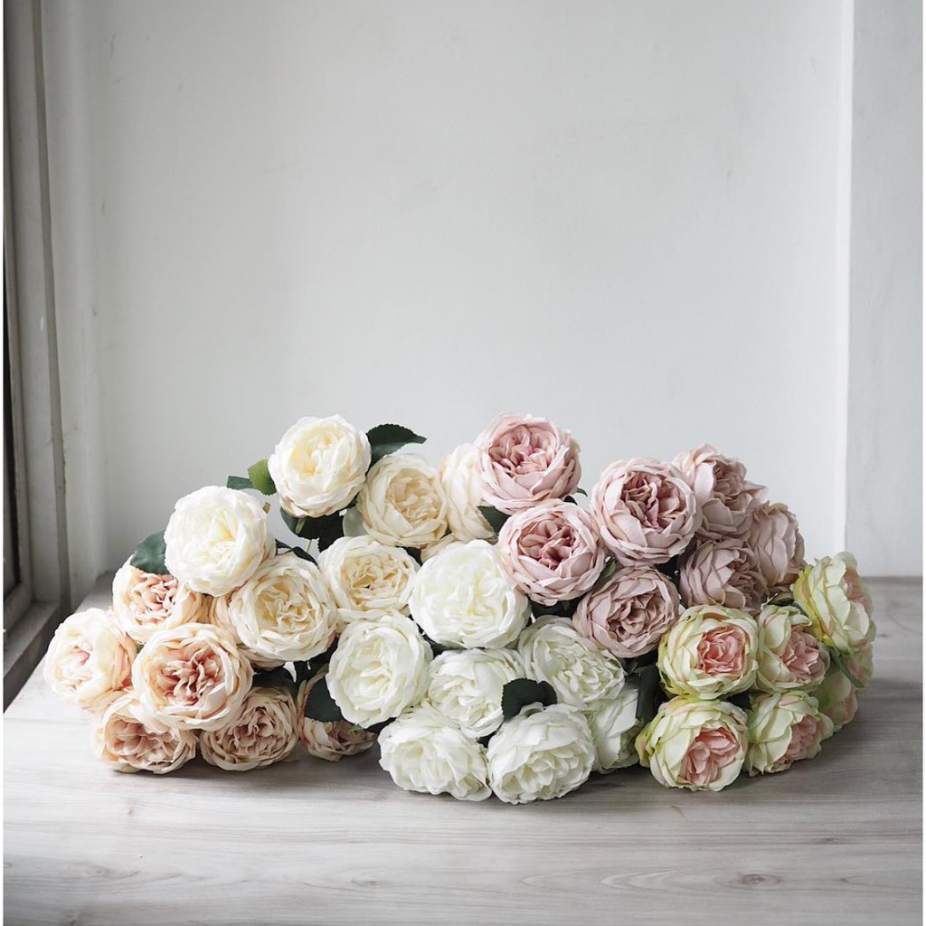 Bunga Peoni Dekorasi / Artificial Pastel Peony (B18050) | Shopee Indonesia