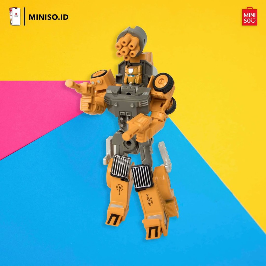 Jual MINISO variant toy mobil robot / transformers mobil / mainan mobil ...