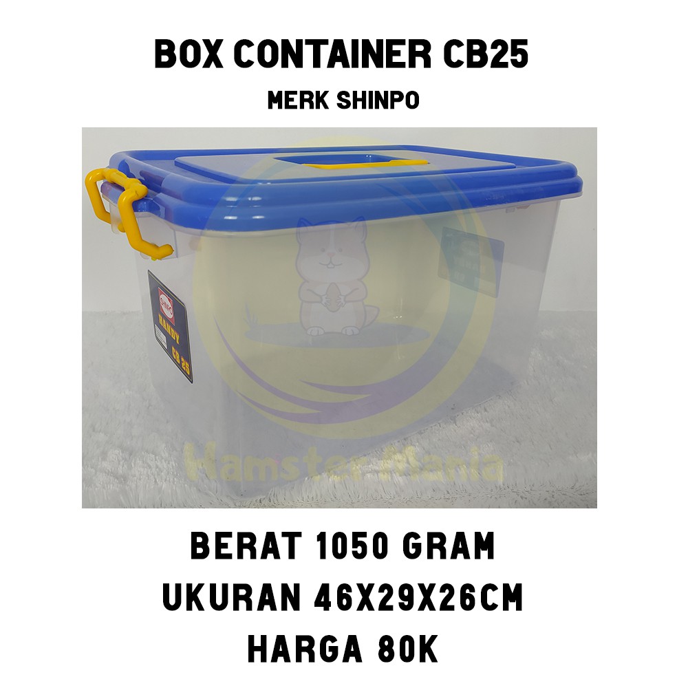 Jual Box Container CB 25 kandang hamster kandang landak kandang reptil ...