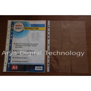 Jual Sheet Protector Kertas A4 PP Kenko Isi 10 Pelindung Dokumen Map ...