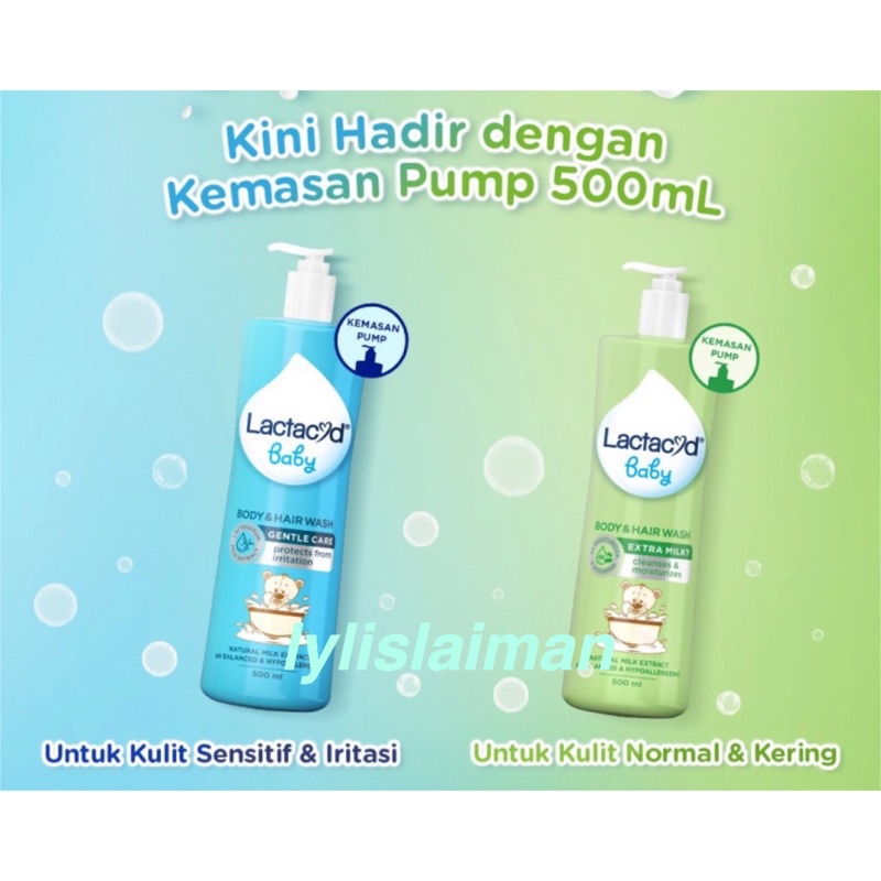 Jual Lactacyd Baby Gentle Care 500ml ( pump ) | Shopee Indonesia