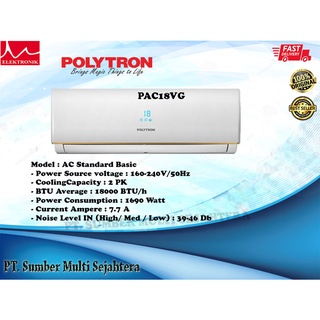 Jual AC Polytron 2 PK STANDART PAC-18VH Indonesia|Shopee Indonesia