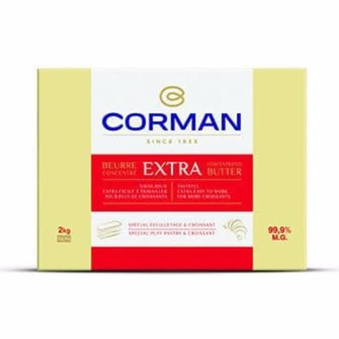 Jual CORMAN Concentrated Extra Butter Sheet 99.9%Fat 2 kg | Shopee ...
