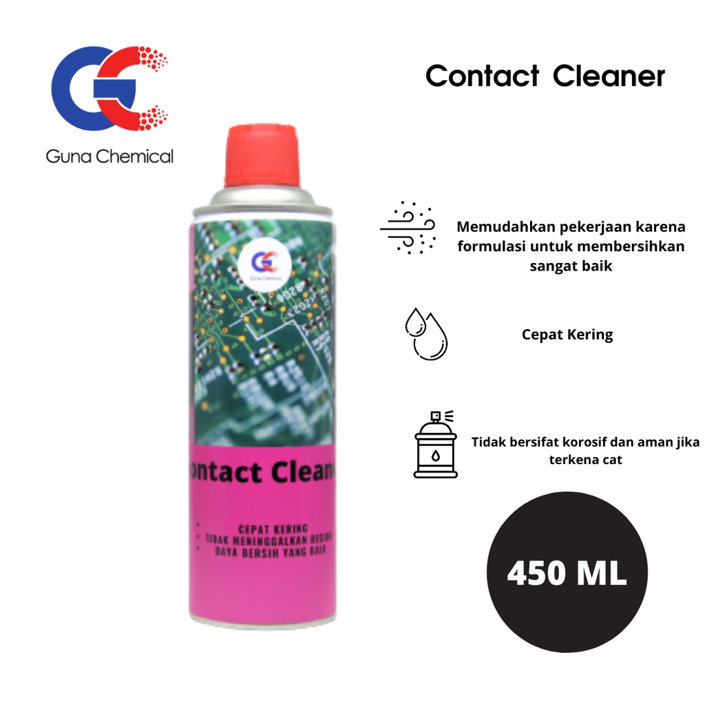 Jual Contact Cleaner Guna Chemical 450ML Pembersih Komponen Elektronik ...