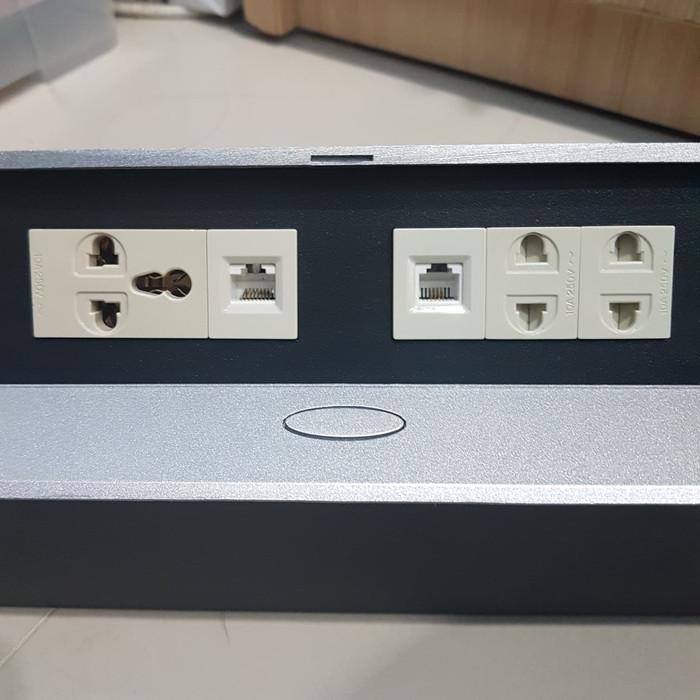 Jual Floor Power Socket Outlet / Stop Kontak Listrik Lantai Meja Tanam ...