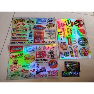 Jual Stiker Pack Aesthetic Makanan Minuman Stiker Viral Stiker Logo ...