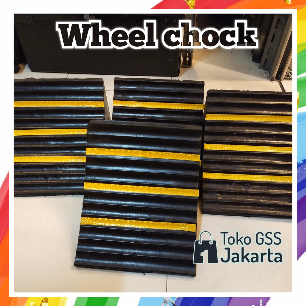Jual Wheel Stopper Chock Besar Ganjal Ban Roda Mobil Bus Truk Karet ...