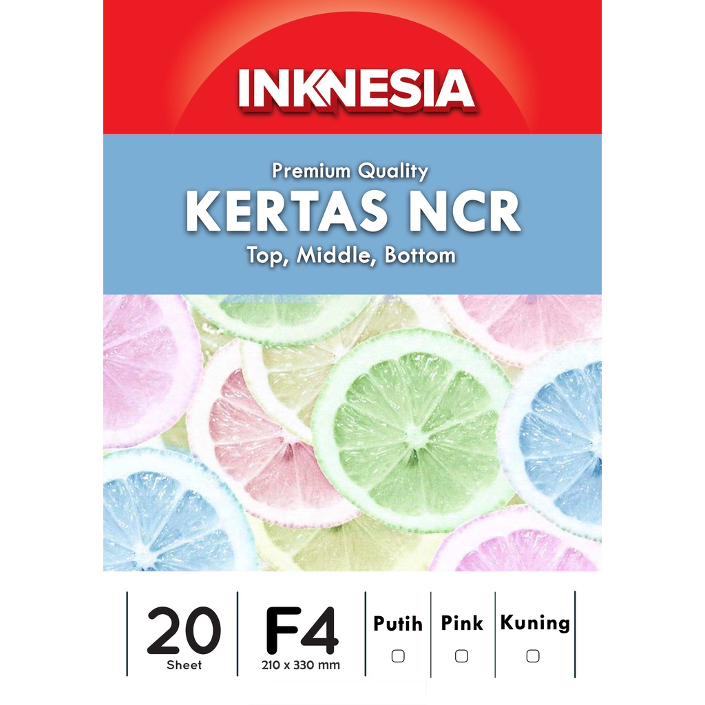 Jual Kertas NCR Top Mid Bottom 50 gsm F4 | Shopee Indonesia