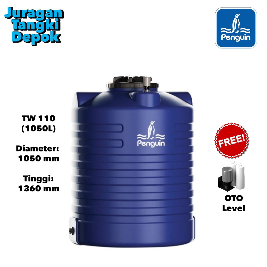 Jual Toren / Tandon / Tangki Air Blow Penguin Kapasitas 1050 Liter - TW ...