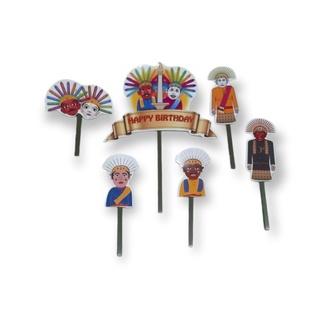 Jual TOPPER KERTAS ONDEL ONDEL / TUSUKAN KUE / TOPPER MURAH / TOPPER ...