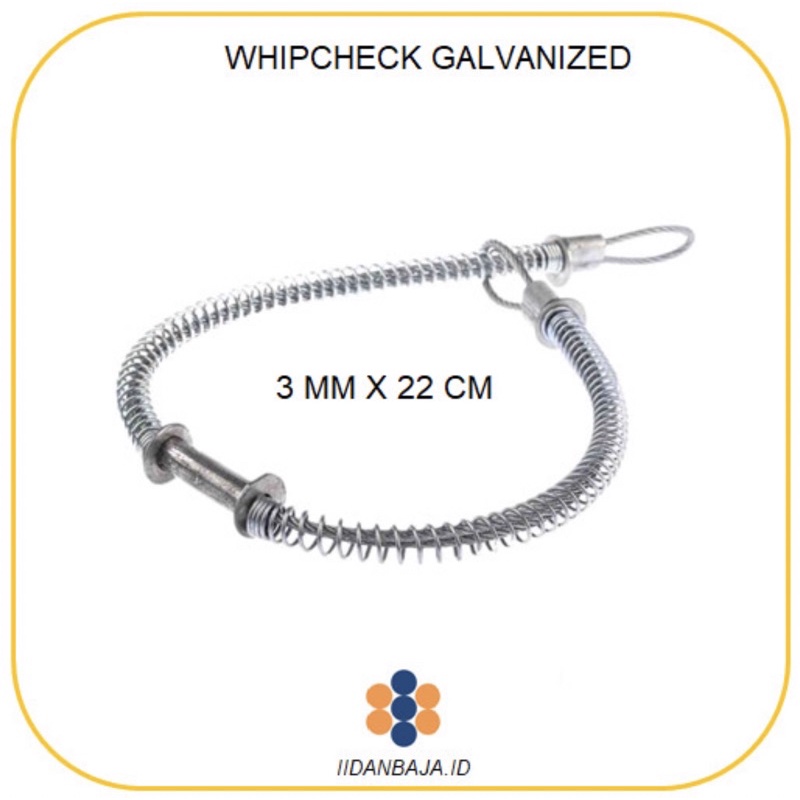 Jual WHIPCHECK GALVANIZED 3 MM X 22 CM (SAFETY HOSE WHIP CHECK ...