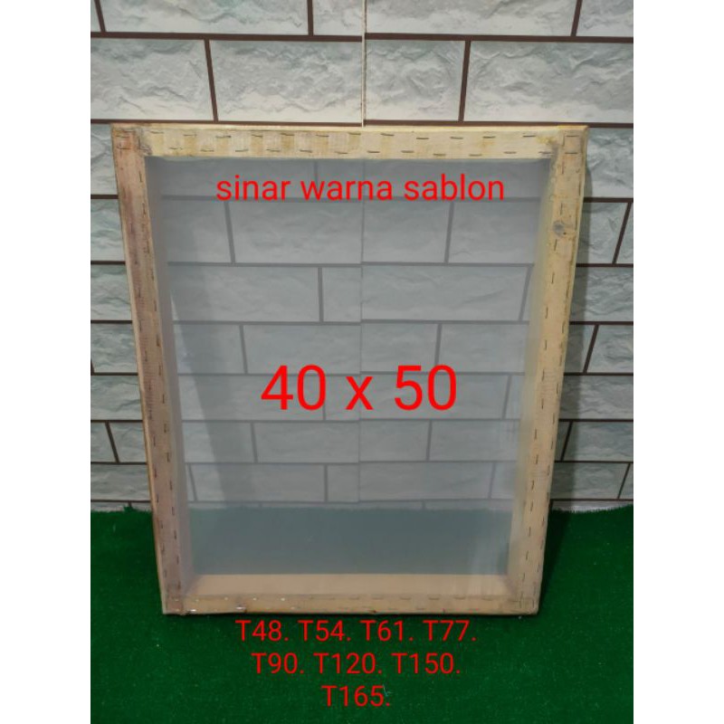 Jual Frame screen sablon 40 x 50 kain lengkap | Shopee Indonesia