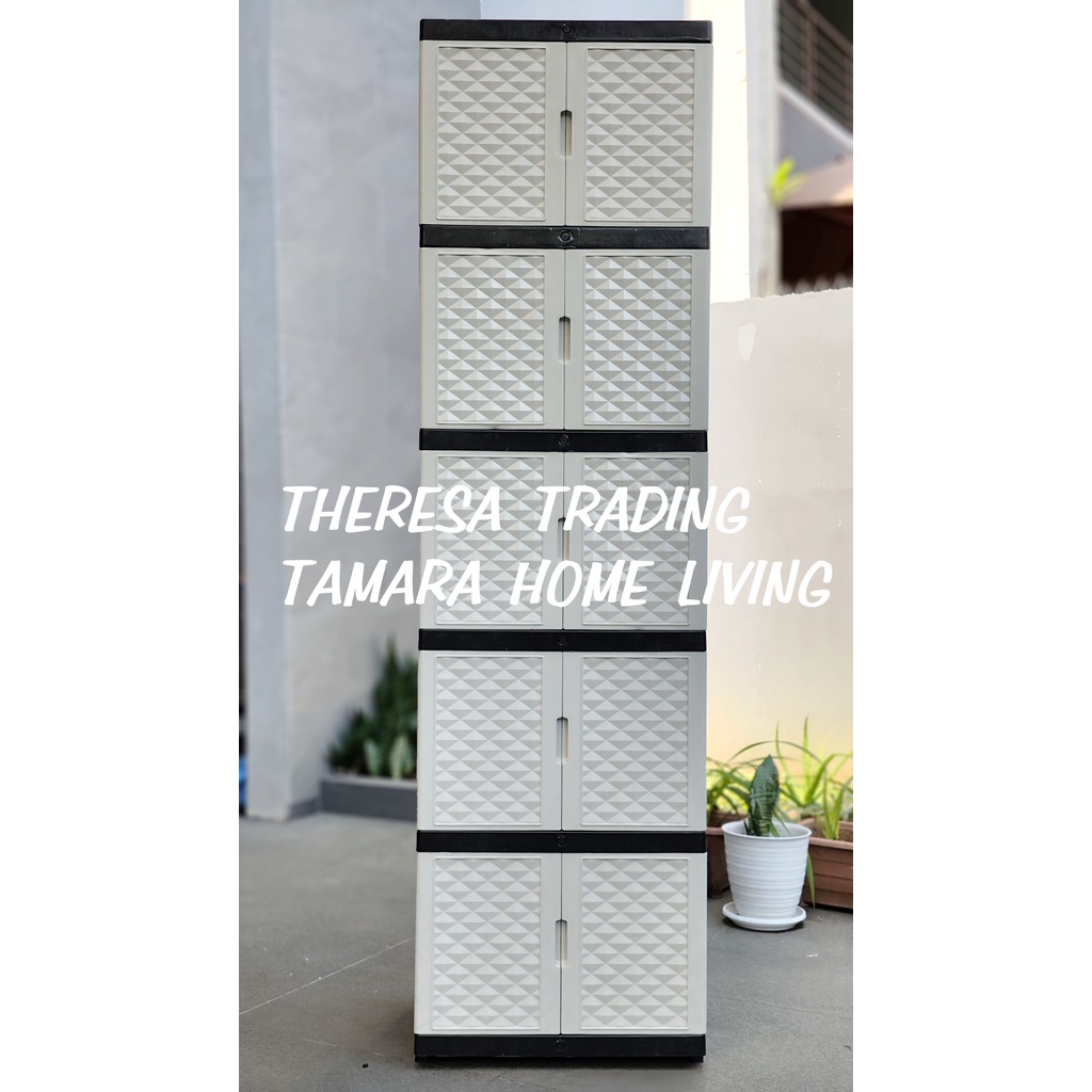 Jual LEMARI PLASTIK SERBA GUNA DIAMOND 5 SUSUN 5 SERIES ELEGANT ...