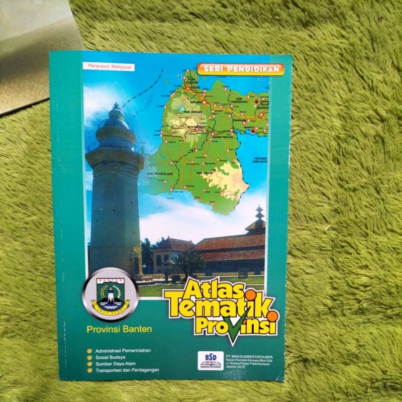 Jual ORIGINAL BUKU ATLAS TEMATIK PROVINSI PETA BANTEN | Shopee Indonesia