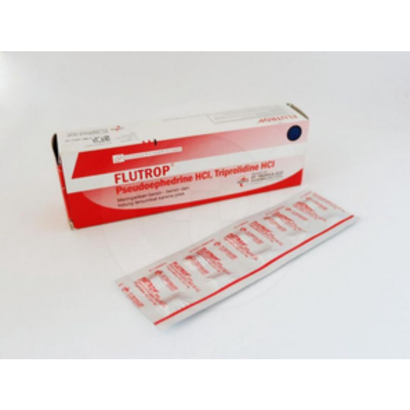 Jual FLUTROP TABLET PER STRIP ISI 10 TABLET / OBAT UNTUK FLU / HIDUNG ...