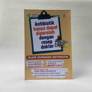 Jual Poster Gunakan AB hanya dengan Resep, Poster Farmasi, Poster ...
