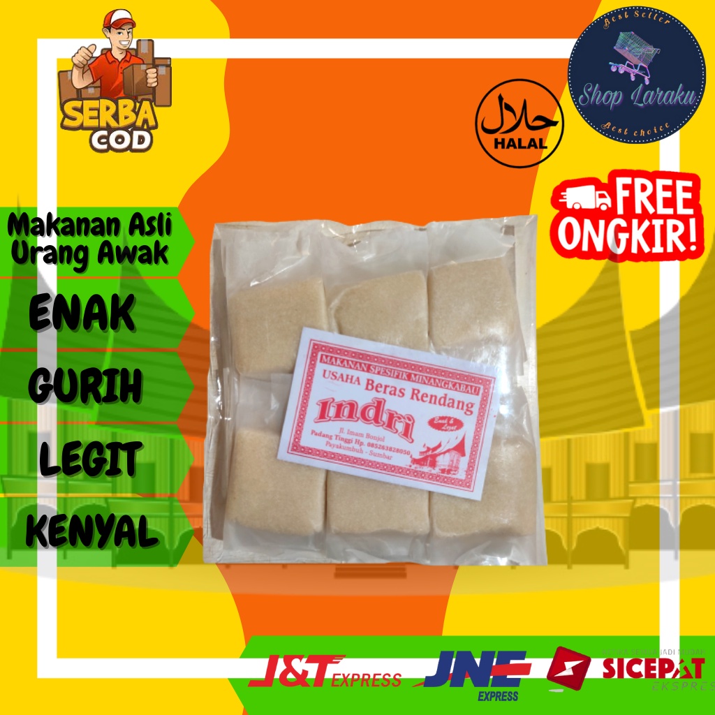 Jual Beras Rendang Makanan Khas Minang Asli Payakumbuh Kue Bareh ...