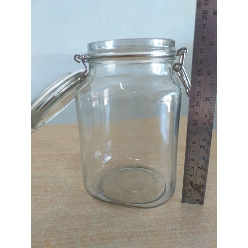 Jual Hermetico Jar 1500 mL / Toples Kaca Hermetico 1.5 Liter / Toples ...