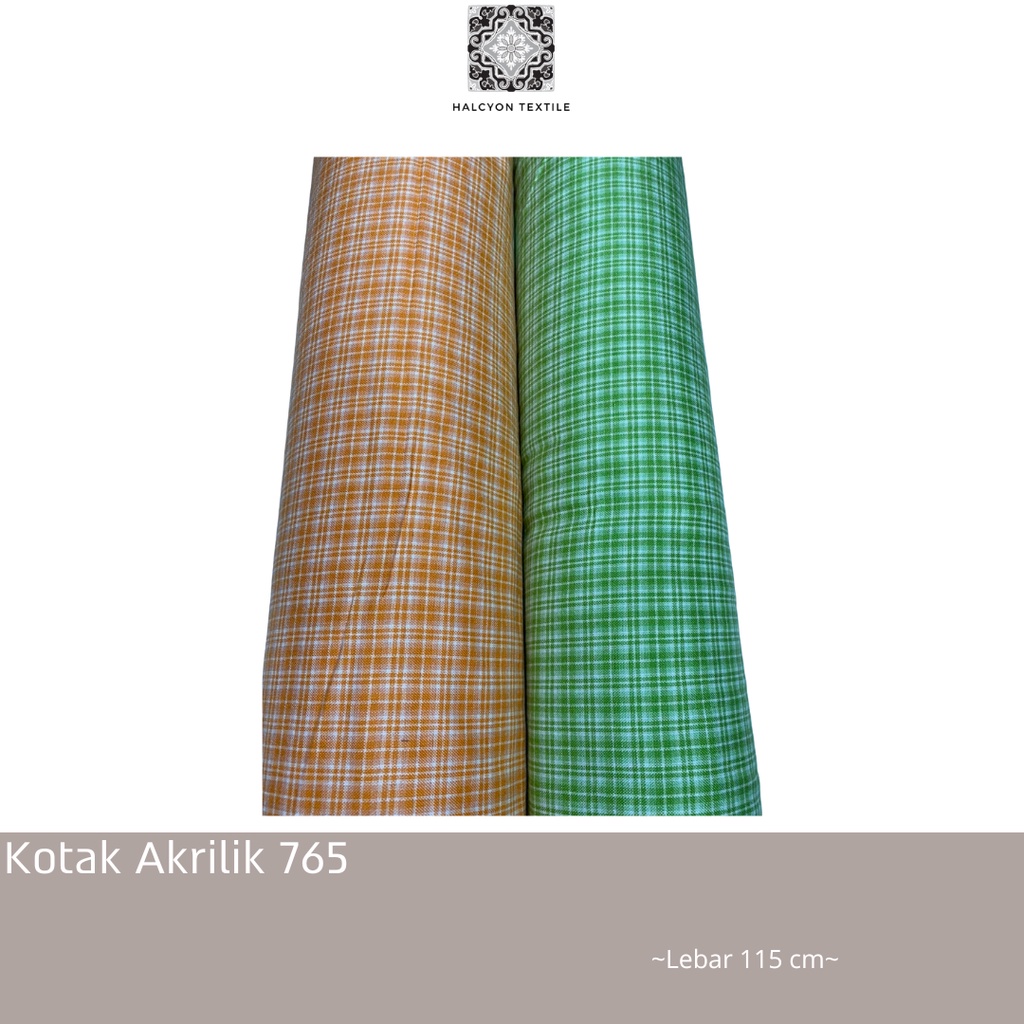 Jual Kain Katun Akrilik Motif Kotak-Kotak 765 Lebar 115cm | Shopee ...