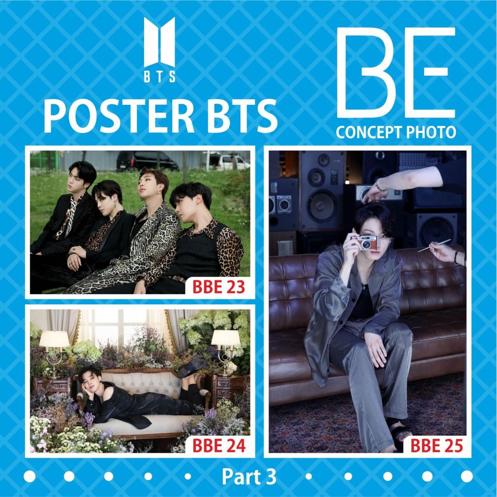 Jual POSTER BTS BE CONCEPT PHOTO KPOP SUGA V JIMIN JIN RM J-HOPE ...