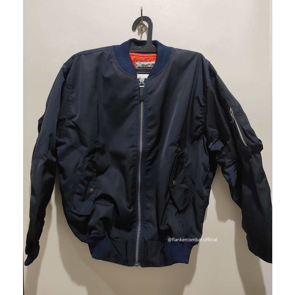 Jual Jaket Bomber Army (Air Force Pilot) - NAVY (BIRU DONGKER) | Shopee ...