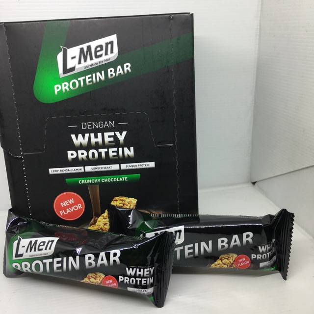 Jual L-Men Snack Crunchy Whey Protein Bar Sehat 25gr Indonesia|Shopee ...