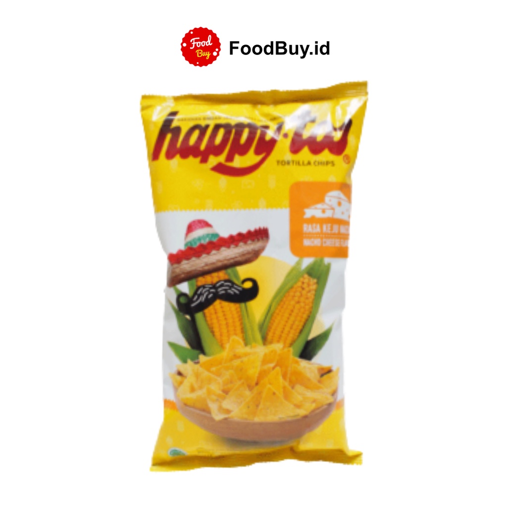 Jual Happy Tos Tortilla Chips Nacho Cheese 140 gr | Shopee Indonesia